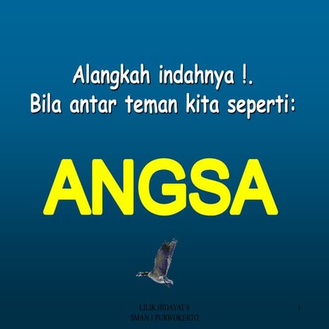 Transformasi diri elang (lilik hidayat s) | PPSX