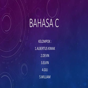Bahasa c | PPTX