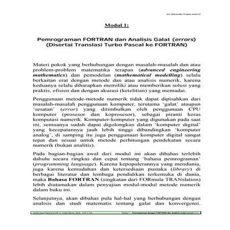 Bahasa fortran | PDF