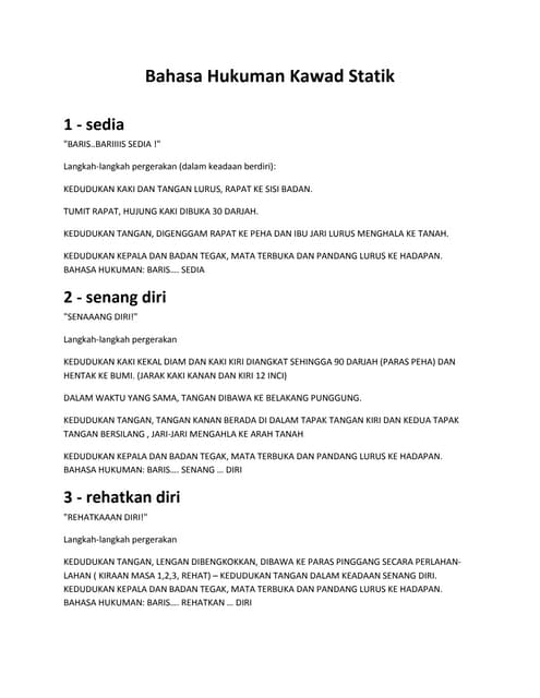 Asas kawad kaki | PPTX