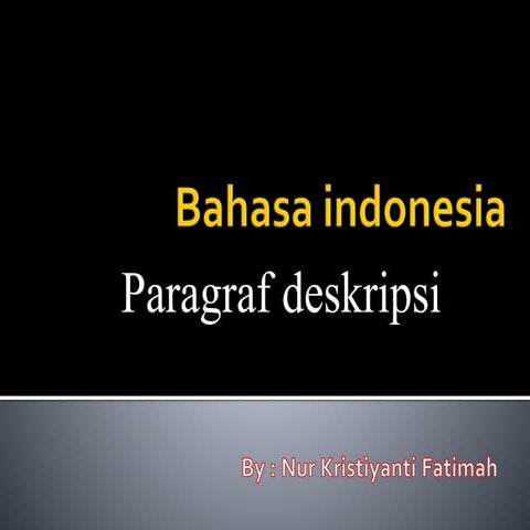 PARAGRAF DESKRIPSI | PPTX