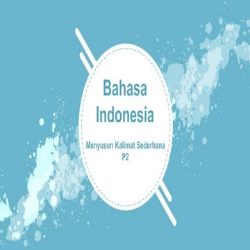Bahasa indonesia menulis kalimat | PPTX