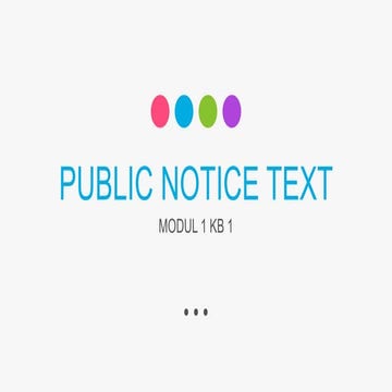 *tentang penjelasan notice, notice adalah peringatan | PPTX