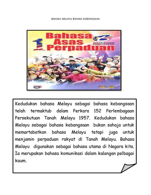 CTU 553 : Bahasa melayu, bahasa perpaduan | PPTX