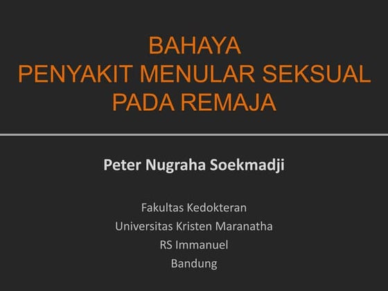 PPT Penyakit Menular Seksual | PPTX