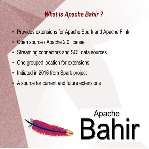 Apache Bahir Ppt 