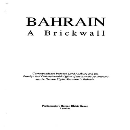 Bahrain: A Brickwall (1994-96) | PDF