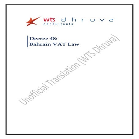 Bahrain vat law | PDF