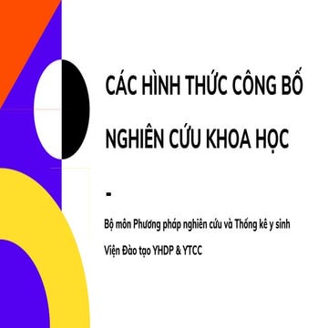 Bai 1 cong bo mot cong trinh nghien cuu khoa hoc | PPTX