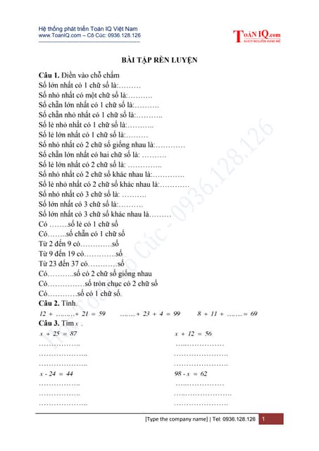 luyen-tap-toan-lop-2 | PDF