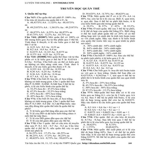 Bai tap va giai chi tiet chuyen de 9 | PDF