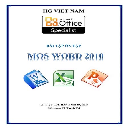 Bai tap-word-2010 | PDF