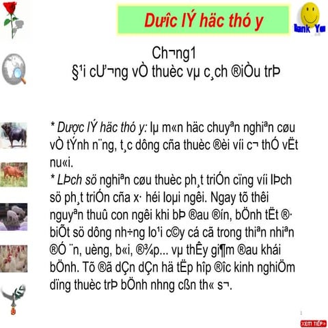 bai 1 Đại cương về thuốc sử dung thú y.ppt