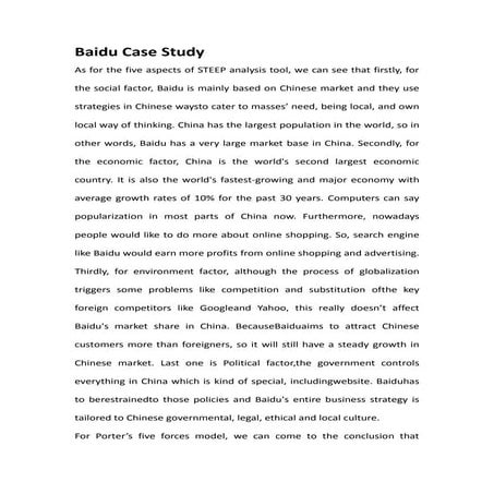 Baidu case study | DOCX
