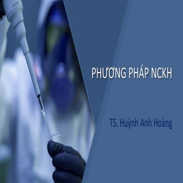 Các phương pháp nghiên cứu khoa học và cách làm đề cương NCKH | PDF