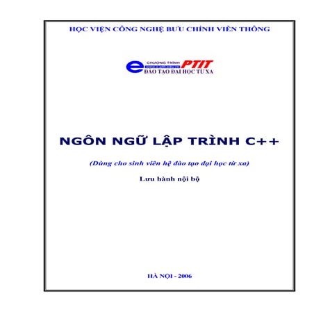 Bai giang c++ | PDF