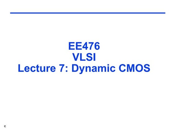 Domino Logic Circuit Vlsi Ppt
