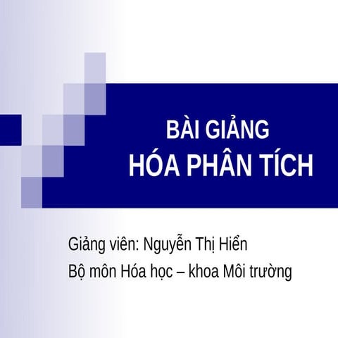 Bai giang hoa phan tich Nguyen Thi Hien | PDF