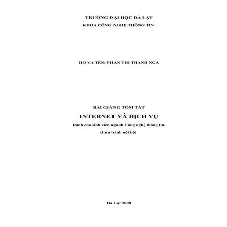 bai_giang_internet_va_dich_vu_pdf trường ĐHĐL | PDF