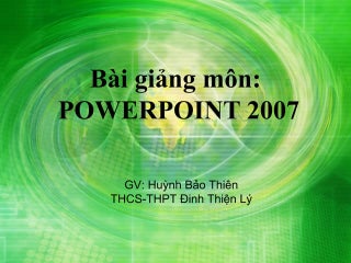 Thuyet trinh sang tao voi PowerPoint | PPT