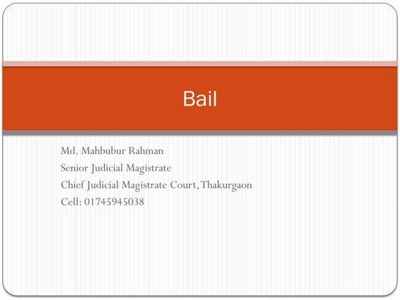 Bail under CPC Malaysia (2017/2018) | DOCX | Crime & Harmful Acts to Individuals, Society ...