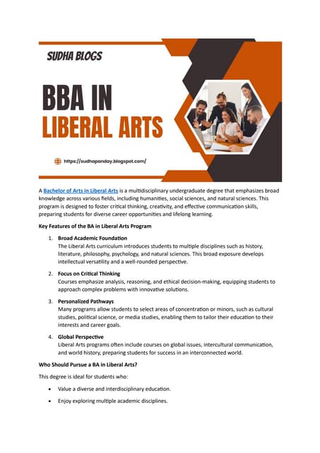 Benefits of a Liberal Arts Education | PDF