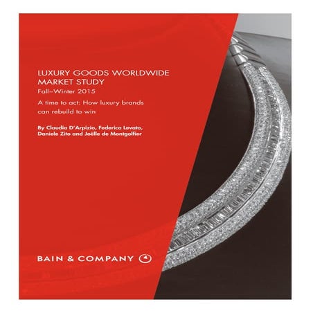 Bain Report Global Luxury 2015 | PDF
