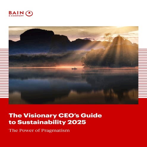 Bain The Visionary CEO’s Guide to Sustainability 2025 | PDF