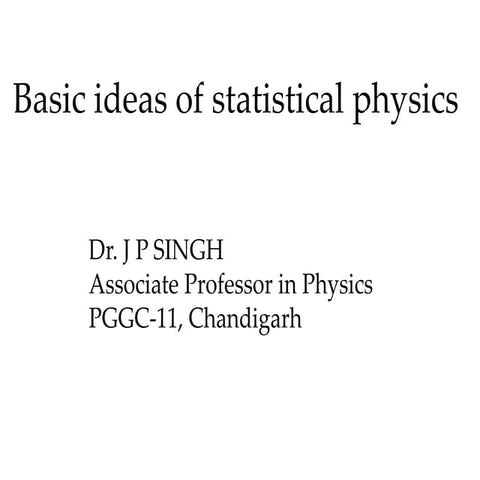 A baisc ideas of statistical physics.pptx