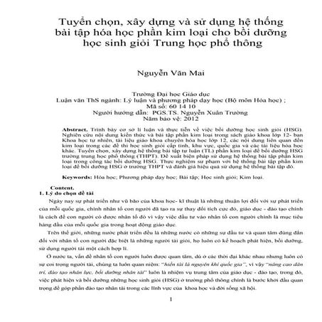 Bai tap cau tao nguyen tu | PDF