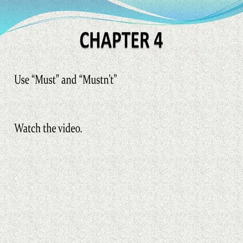 must or mustn't - modal verbs - class rules | PPTX