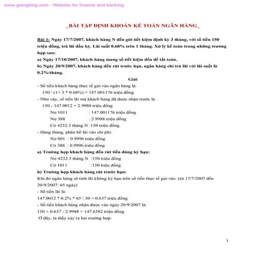 Bai tap dinh_khoan_ke_toan_ngan_hang | PDF