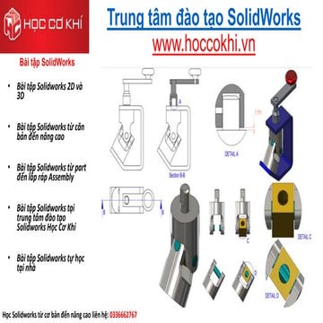 [Hoccokhi.vn] Bài tập Solidworks - bai-tap-solidworks | PPTX