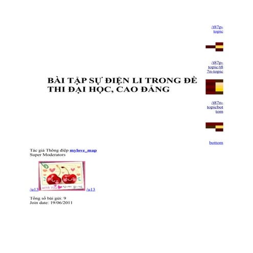 Bai tap su dien li | PDF