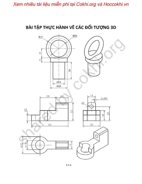 Bài tập Solidworks từ căn bản đến nâng cao - bai-tap-solidworks | PDF