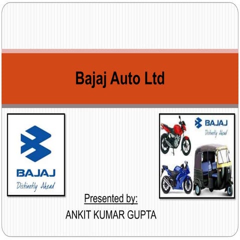 Bajaj auto ltd | PPTX