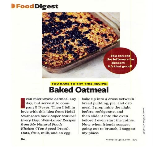 Baked oatmeal | PDF