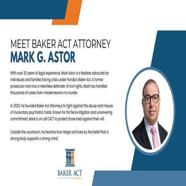 Meet Mark Astor Short Attorney Introduction | PDF