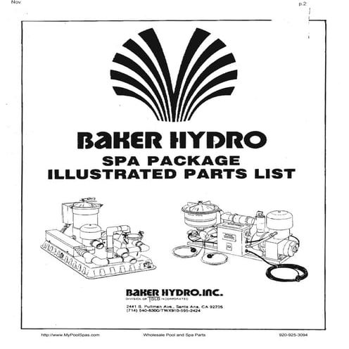 Baker hydro spa_package | PDF