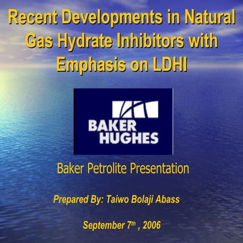 Baker Petrolite Presentation | PPT