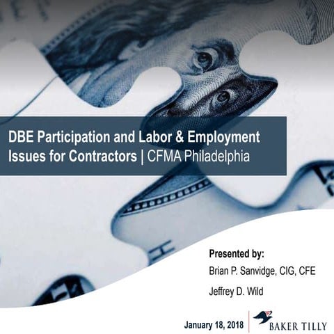 DBE Participation and Labor & Employment Issues for Contractors | PPTX ...