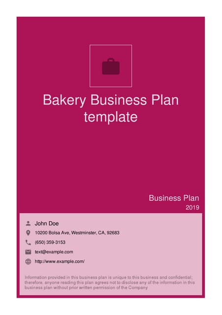 Coffee shop business plan example | PDF