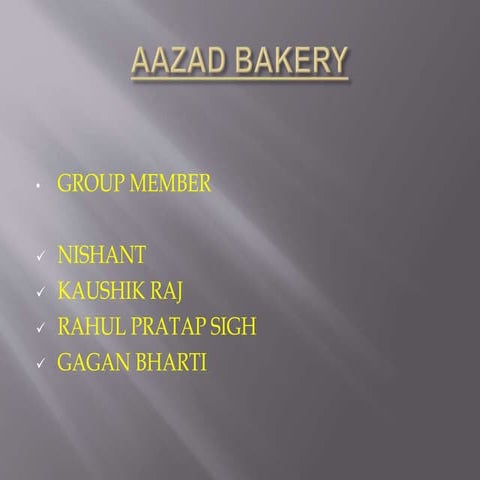 Bakery industry ppt (1) | PPT