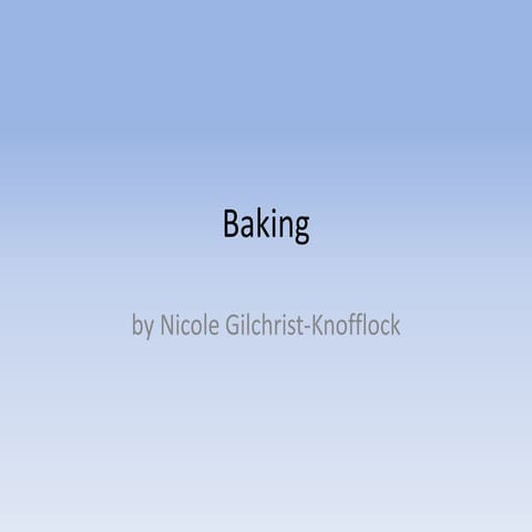 Baking | PPT