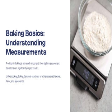 Baking Basics: Understanding Measurements | PDF