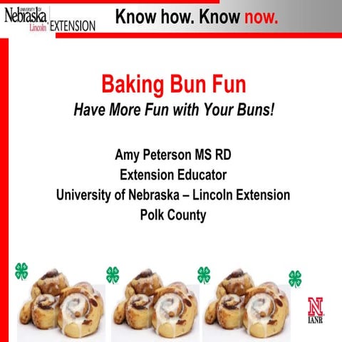 4-H Baking Bun Fun | PPTX