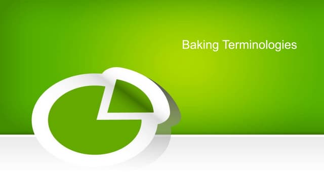 BAKING TERMINOLOGIES.pptx | Cooking | Food & Drink