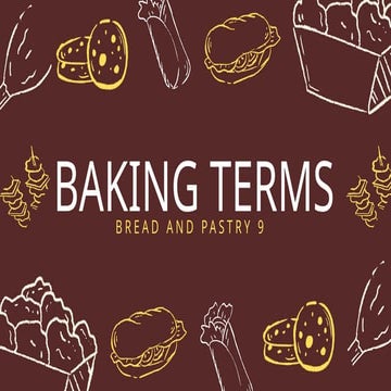 BAKING TERMS Grade 9 -10 Powerpoint.pptx | Desserts and Baking | Food ...