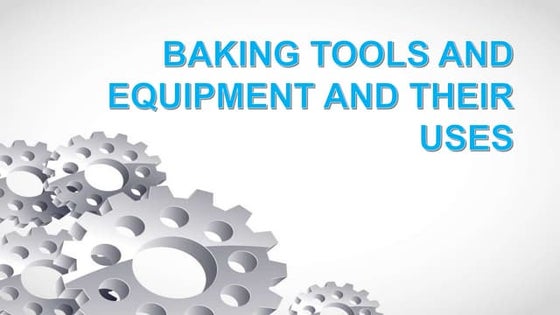 Baking tools and equipment | PPT