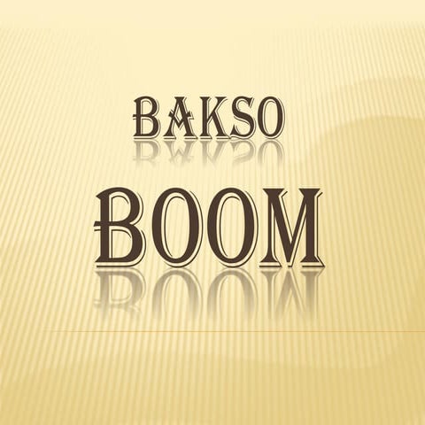 Bakso boom | PDF